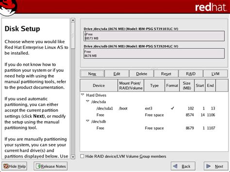 Manual LVM Partitioning Red Hat Product Documentation