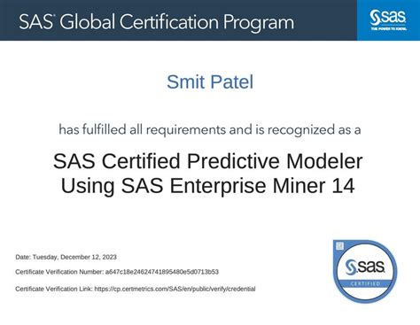 Sascertified Predictivemodeling Datascience Smit Patel