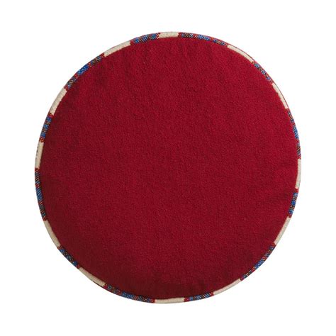 Delana Round Cushion Crimson Sage And Clare Little Cove Collective