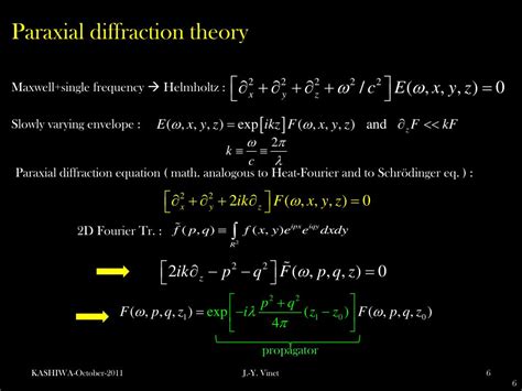 Ppt Numerical Propagation Of Light Beams In Refracting Diffracting Devices Powerpoint