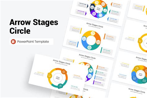 Arrow Stages Circle PowerPoint Template Nulivo Market