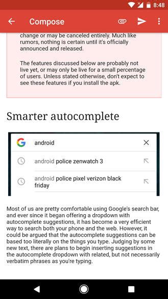 Gmail For Android Updated To Allow Pasting Of Formatted Text And Images