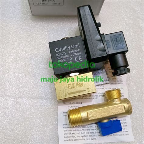 Jual Solenoid Drain Valve With Timer Solenoid Timer Auto Drain 12