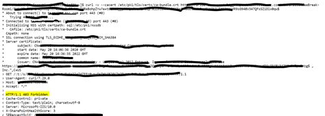 Error Curl 77 Problem With The Ssl Ca Cert Path Access Rights