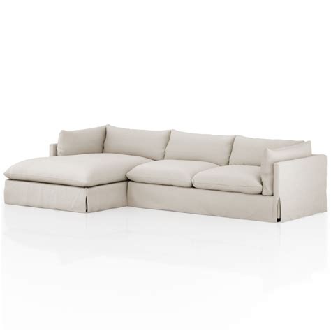 Habitat Valley Nimbus 2 Piece Laf Sectional 133 Zin Home Four Hands