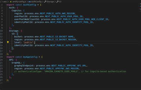 Amazon Cognito Aws Amplify Authentication Issue Auth Userpool Not Configured In A Nextjs