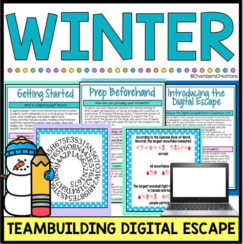Winter Snowflake Themed Christmas December Teambuilding Digital Escape