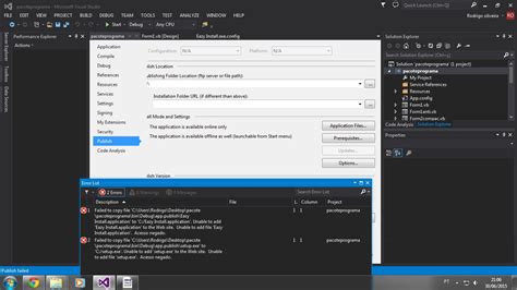 Publish Visual Basic Error Stack Overflow Em Português