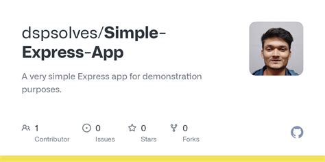 github dspsolves simple express app a very simple express app for demonstration purposes