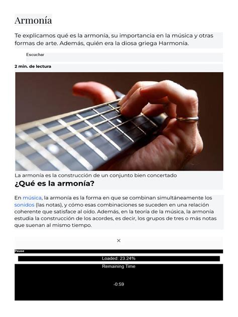 Definición De Armonía Musical Pdf