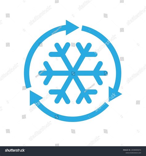 Freezing Defrost Conditioning Air Graphic Symbol Stock Vector Royalty Free 2439455071