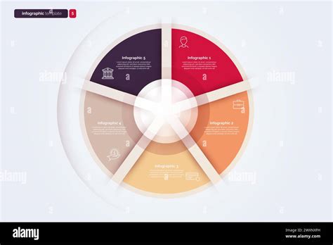 Five Option Cycle Infographic Chart Vector Illustration Stock Vector Image And Art Alamy