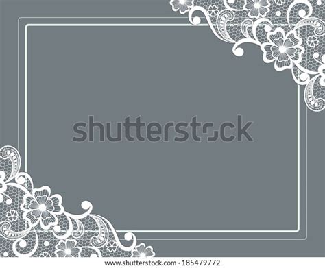 카드용 템플릿 프레임 디자인빈티지 레이스 실리 스톡 벡터로열티 프리 185479772