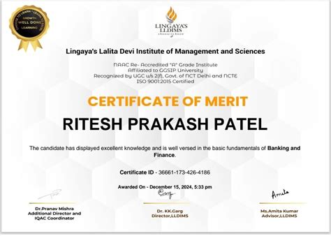 Bankingandfinance Newskills Careergoals Ritesh Patel