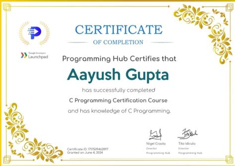 aayush gupta on linkedin i am happy to share you that i ve completed c
