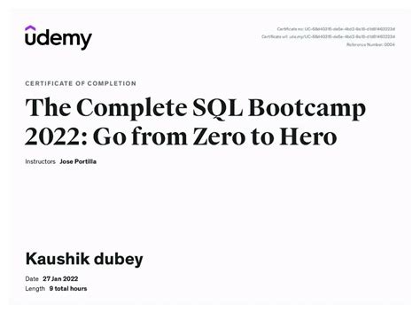 Kaushik Dubey On Linkedin Udemycourses Sql Sqldatabase