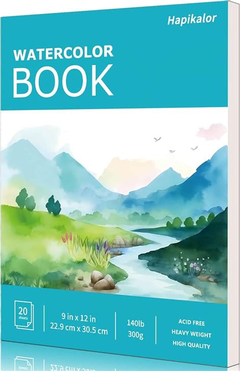 Hapikalor Watercolor Paper Pad 9x12 Water Color Paper