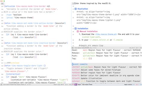 Timu Macos Dark And Light Emacs Themes