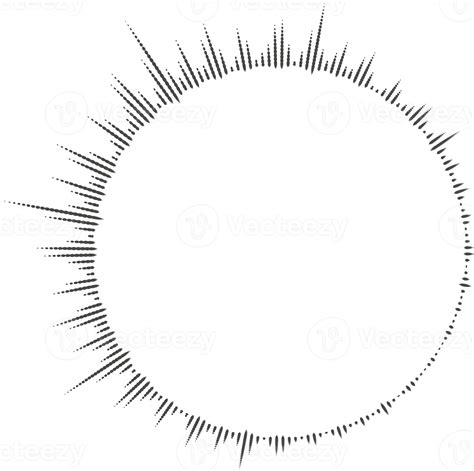 Circle Audio Wave Circular Music Sound Equalizer Abstract Radial Radio And Voice Volume Symbol