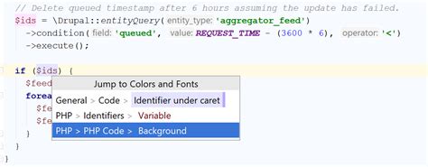 Jump To Colors And Fonts In Phpstorm The Phpstorm Blog