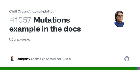 Mutations Example In The Docs · Issue 1057 · Chillicreamgraphql