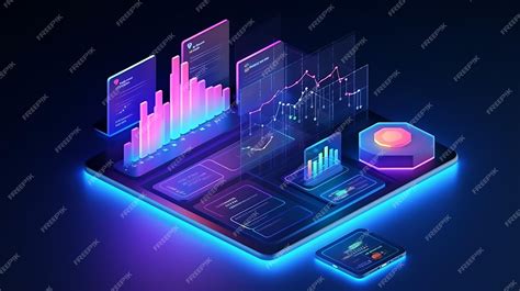 Premium Ai Image Isometric Infographic Concept Of Data Analytics Service Colorful Illustration