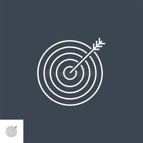 keyword targeting line icon stock vector illustration of sign sports 201591227