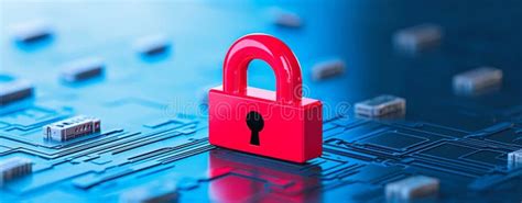 A Digital Security Concept Featuring A Glowing Lock Symbol And Binary
