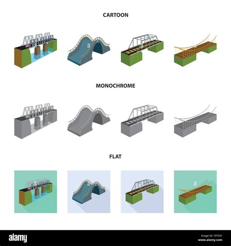 Isolated Object Of Connection And Design Sign Collection Of Connection And Side Vector Icon For