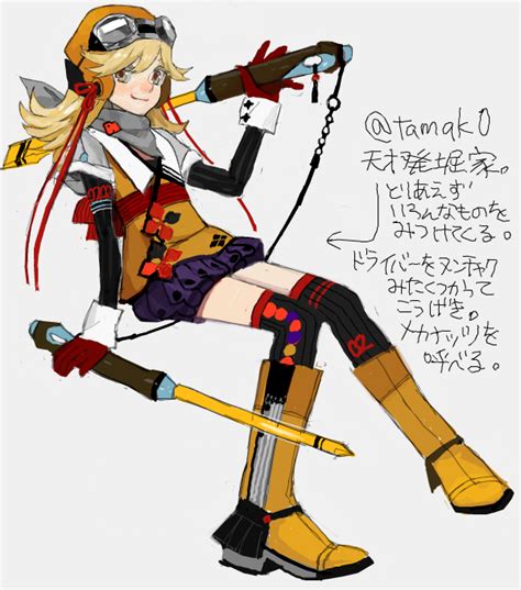 Safebooru 1girl Bandana Blonde Hair Boots Brown Eyes Drawr Full Body