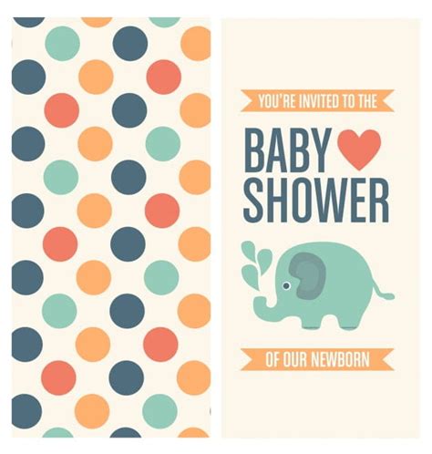 베이비 샤워 초대장 디자인 Eps Uidownload