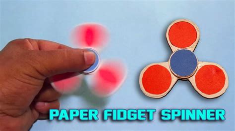 Diy Paper Fidget Spinner How To Make An Origami Fidget Spinner Without Bearing Youtube