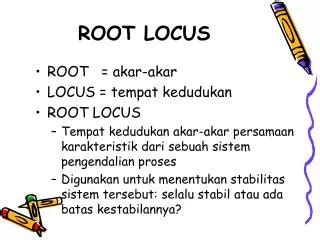 PPT How To Draw A Root Locus Of A System PowerPoint Presentation Free Download ID 12408858
