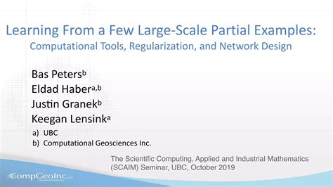 learning from a few large scale partial examples computational tools regularization and