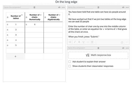 Students Create Simple Equation To Fill In Table Questions