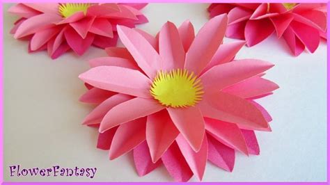 ЦВЕТЫ ИЗ БУМАГИ сделай сам СВОИМИ РУКАМИ Цветы Бумага Бумажные цветы
