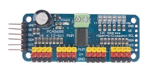 Módulo Controlador De Servos Pca9685 Arduino Servomotor Cuotas Sin