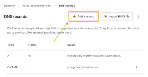 Add A New Dns Record Support