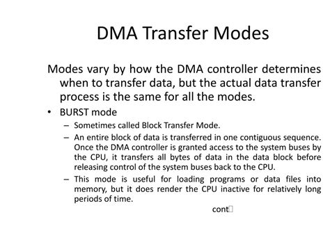 Ppt Efficient Data Transfer With Direct Memory Access Dma In