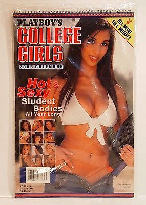 Playboy Magazine Playboys College Girls Calendar 2005 New Sealed Free