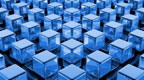 Abstract Cube Blue Wallpapers Hd Desktop And Mobile Backgrounds