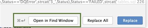 replace exclude option when doing global find replace in intellij