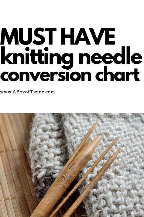 Knitting Needle Conversion Chart Artofit