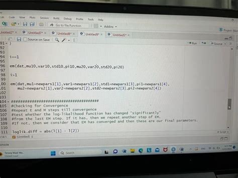 Solved This Is Code For Gaussian Mixture Model Clustering I