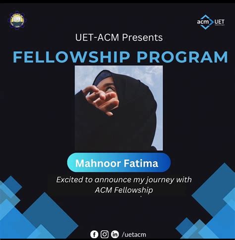 Mahnoor Fatima On Linkedin Acmfellowship Webdevelopment Grateful