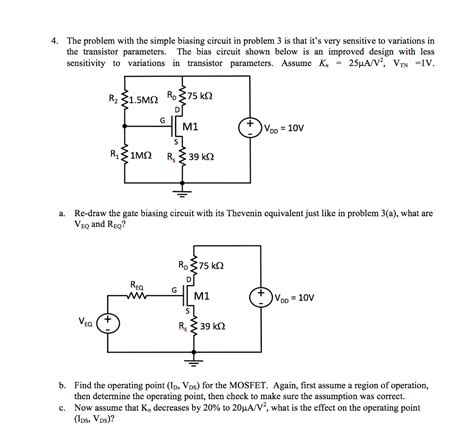 Solved The Problem With The Simple Biasing Circuit In
