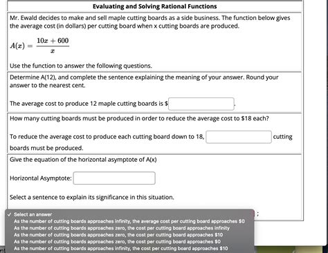 solved evaluating and solving rational functionsmr ﻿ewald