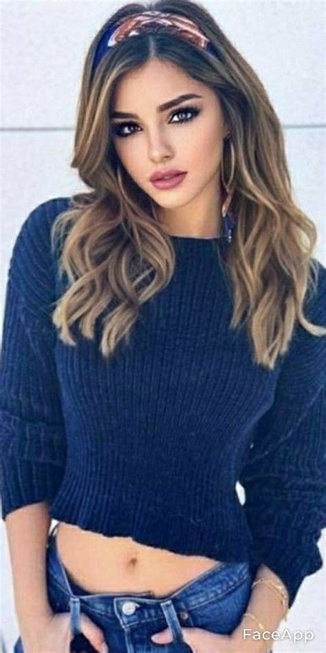 Gorgeous Women Beauty Women Long Hair Images Camo Girl Fitness Models Female Portrait Poses