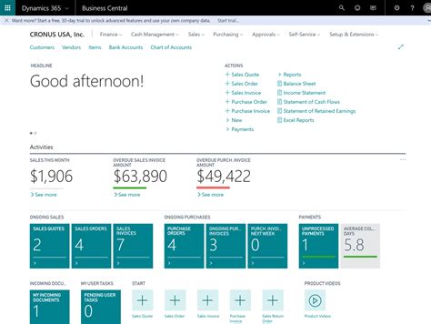 microsoft dynamics 365 business central some more info