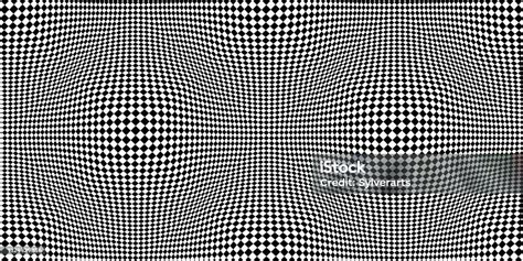 구형 볼륨 흑백 기하학적 배경 체스 보드 3d 효과 Op Art의 착시와 체크 무늬 매끄러운 패턴 착시에 대한 스톡 벡터 아트 및 기타 이미지 Istock
